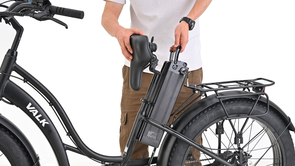 Valk Electric Fat Tyre Cruiser Bike - Matte Black – Valk Ebikes