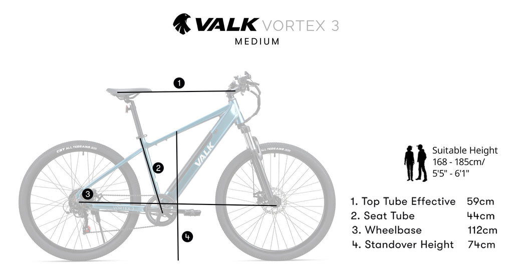 Vortex 3 - Medium - Metallic Teal – Valk Ebikes