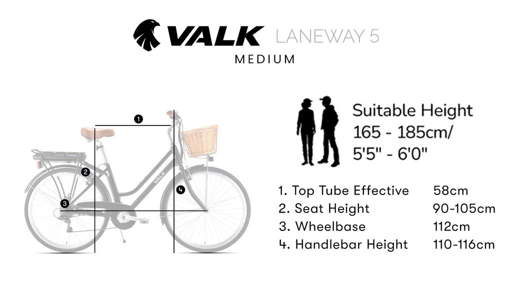 VALK Laneway 5 Vintage Electric Bike - Black – Valk Ebikes