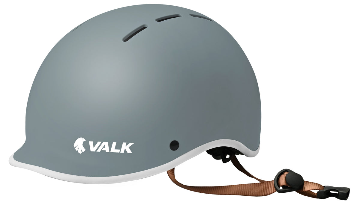 Retro Bike Helmet Universal Dial Fit System - Graphite Blue – Valk Ebikes